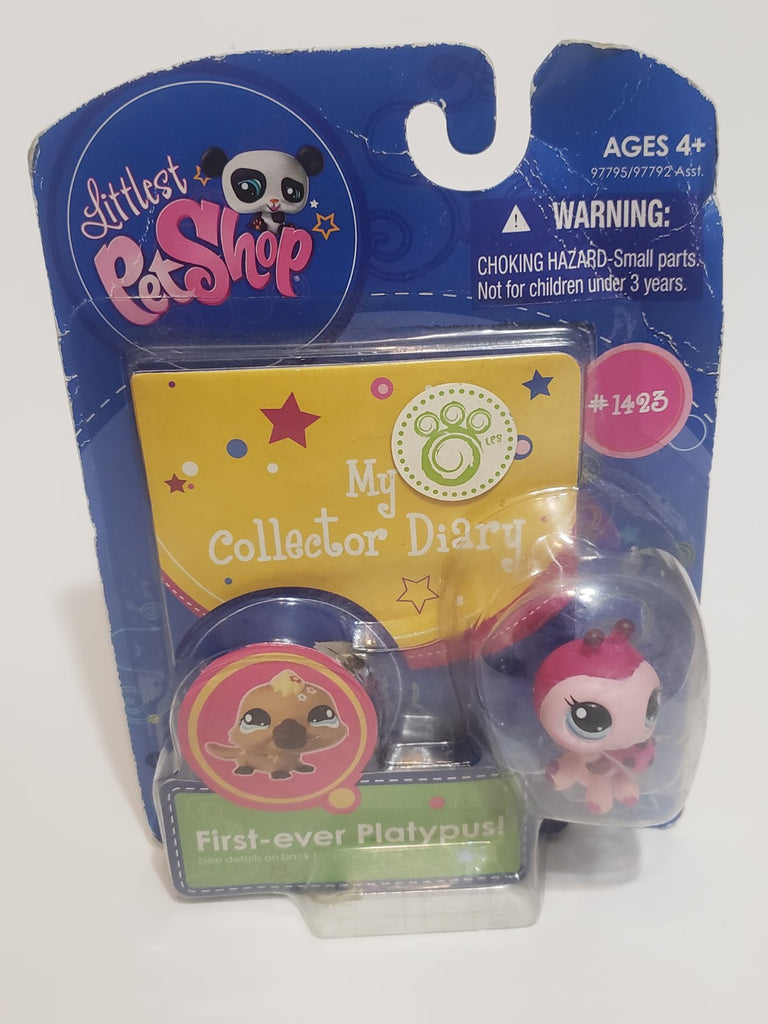 BRAND NEW Littlest Pet Shop Pet Ladybug Baby Black Pink Blue Eyes 1423 ...