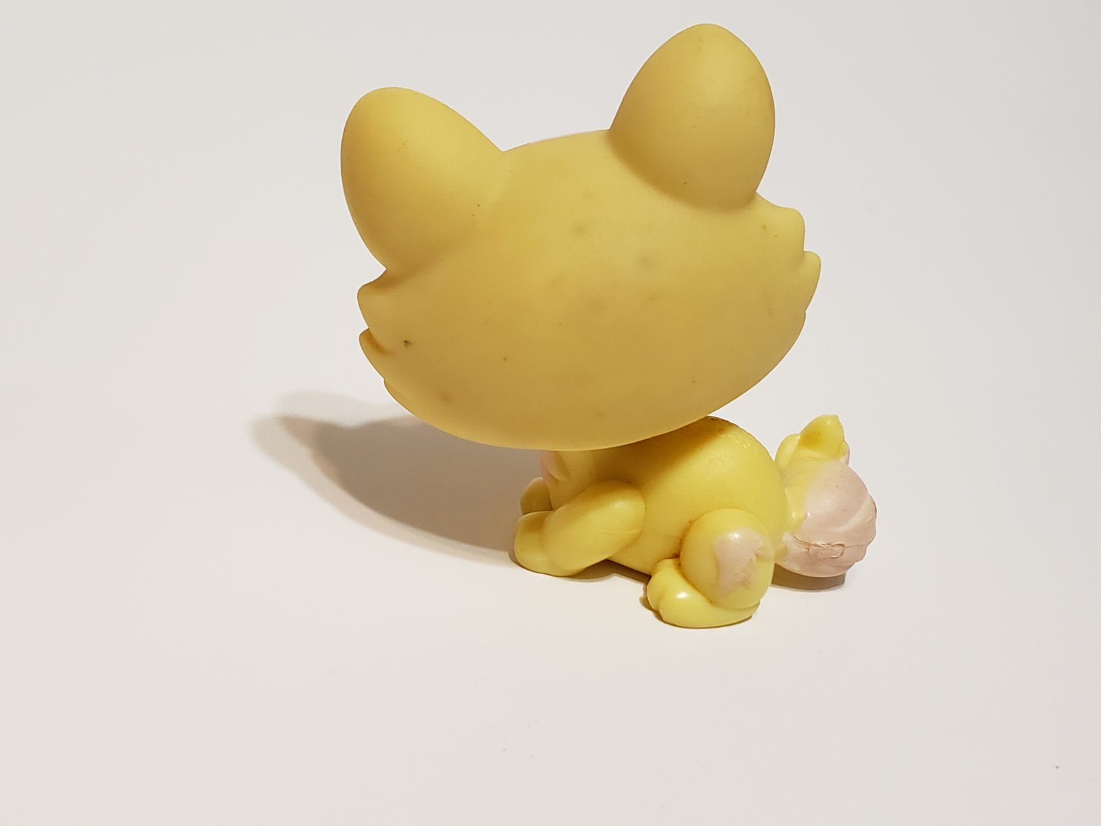 Littlest Pet Shop Rare Yellow Swirl Cat Crouching 1090 Authentic Lps ...