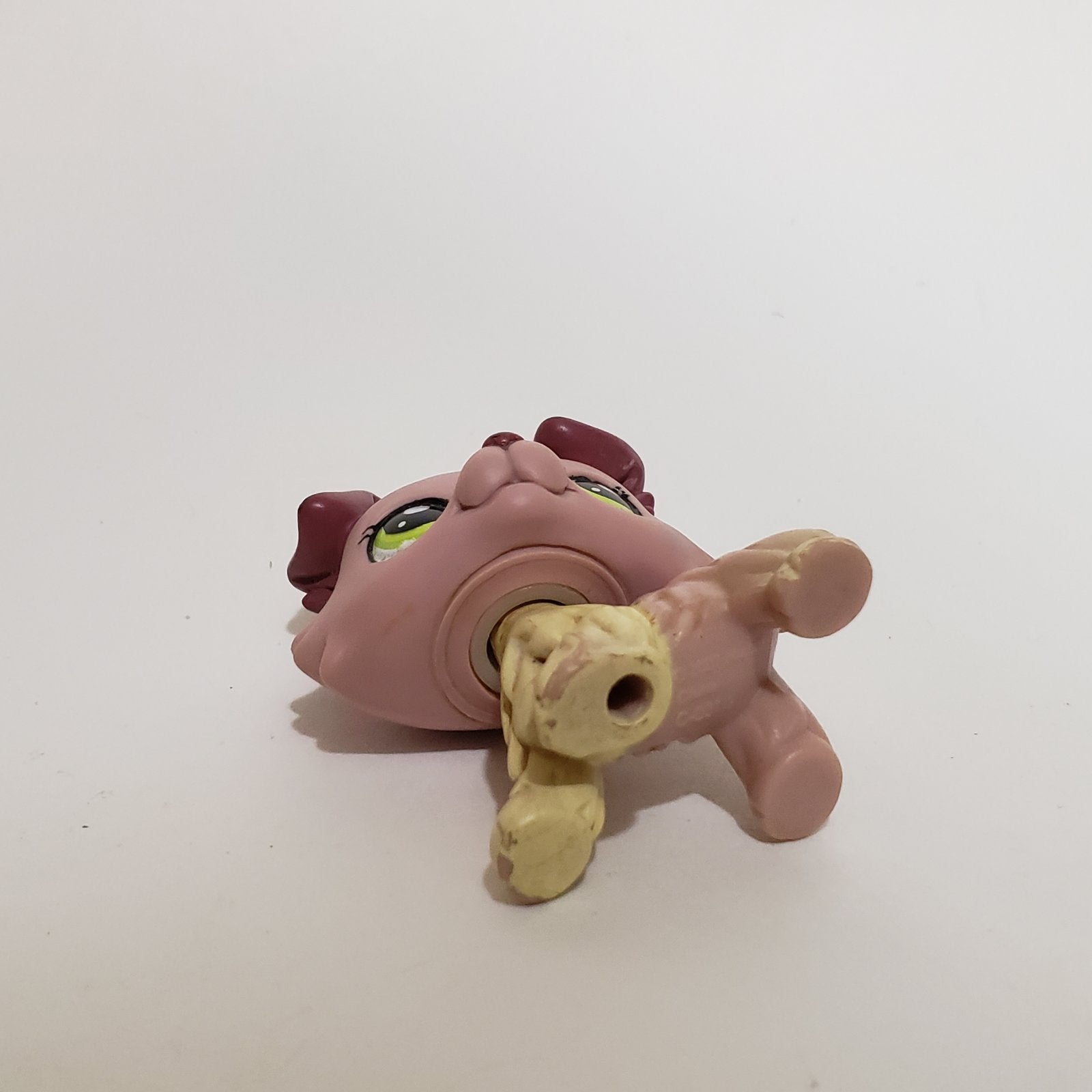 Littlest Pet Shop LPS Collie Dog Puppy 1723 Mauve Plum with Green Eyes ...
