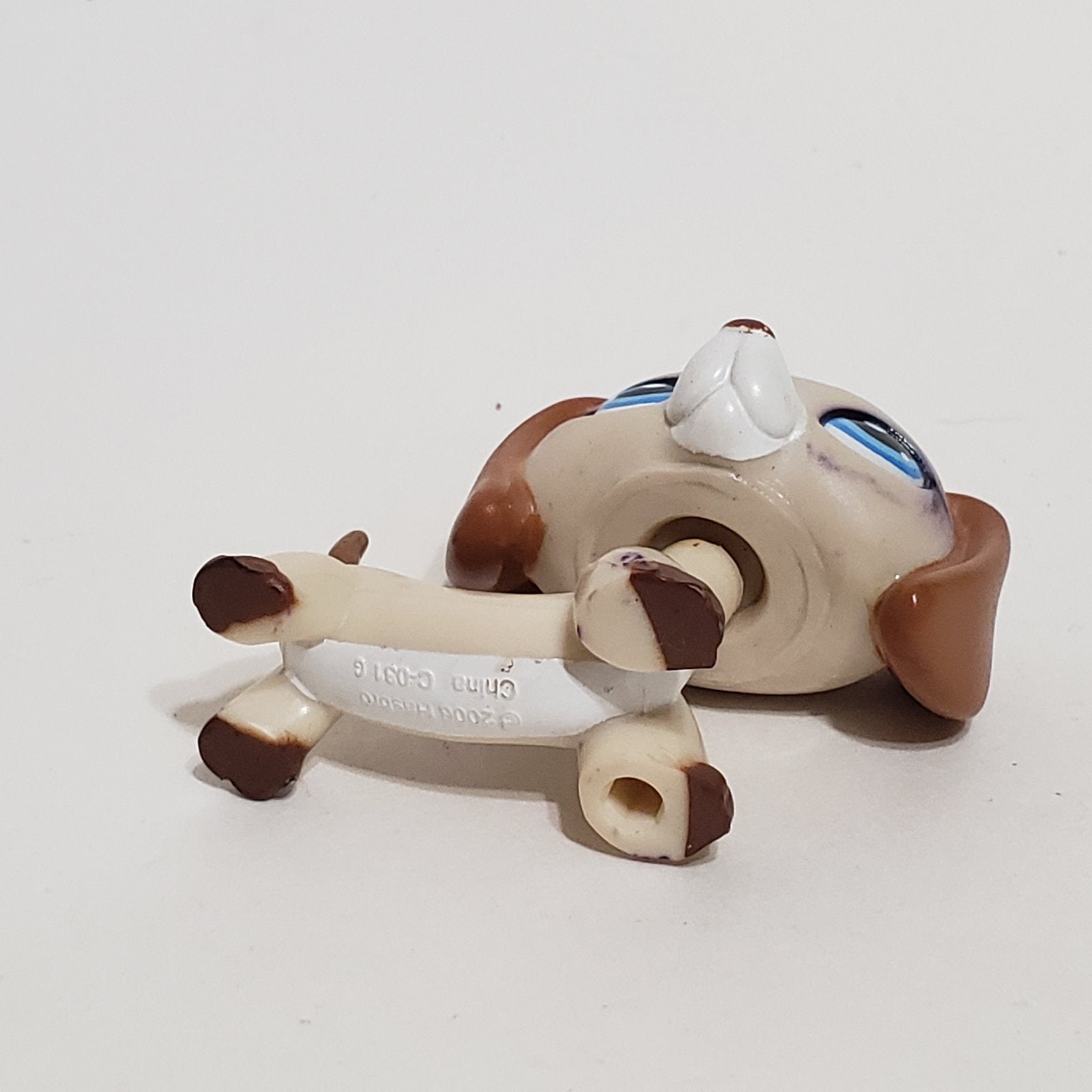 Littlest Pet Shop Dog Dachshund Puppy Rare Tan Cream Flower 1491 ...