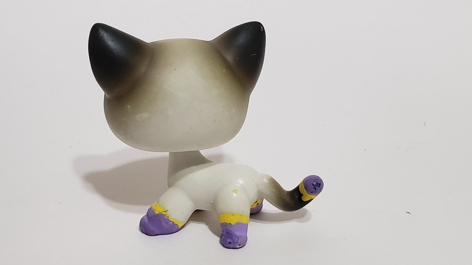 Littlest Pet Shop Custom Painted Shorthair Siamese Cat 5 Authentic Lps ...