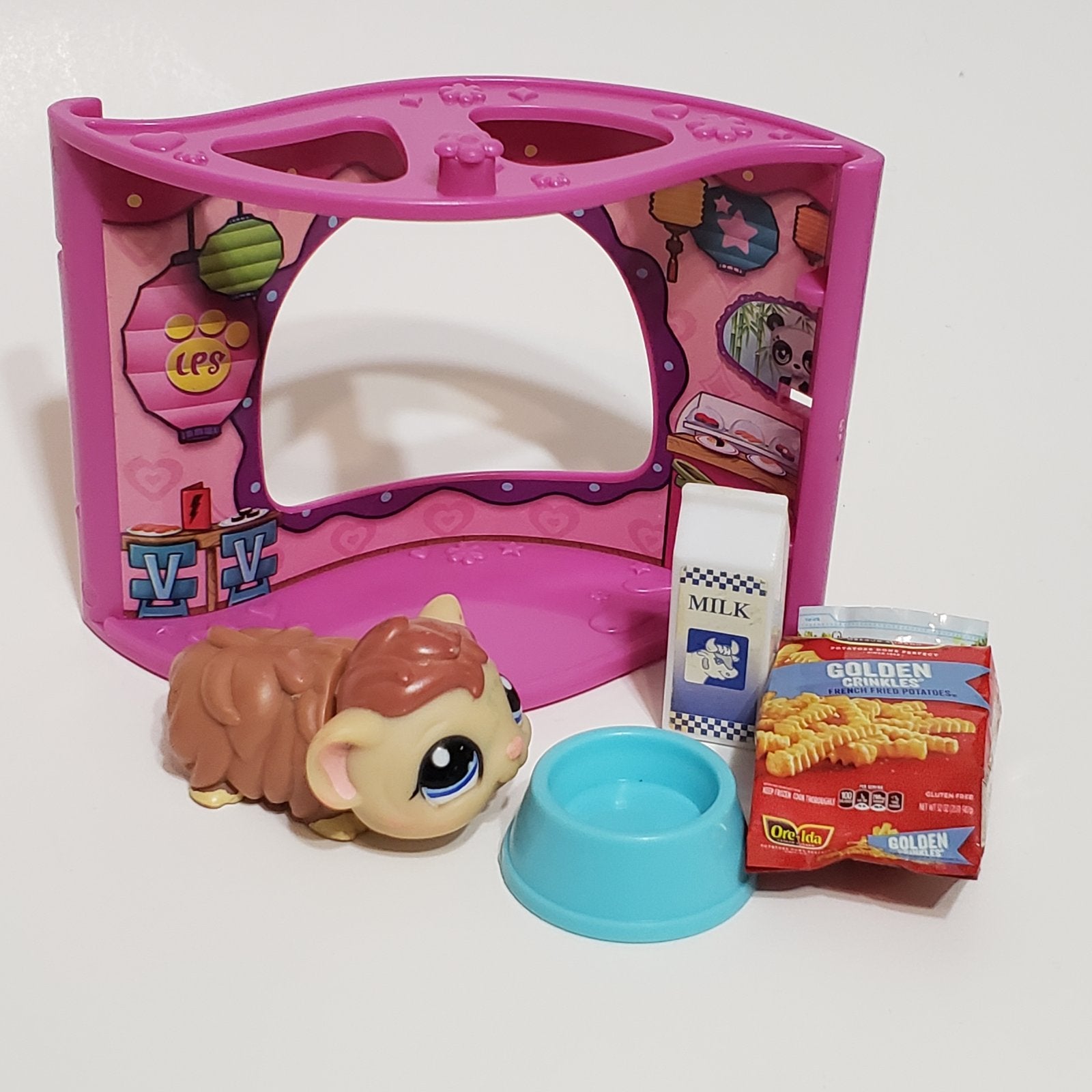Littlest Pet Shop Snack Shop Hamster Guinea Pig w Nook and Accessory ...
