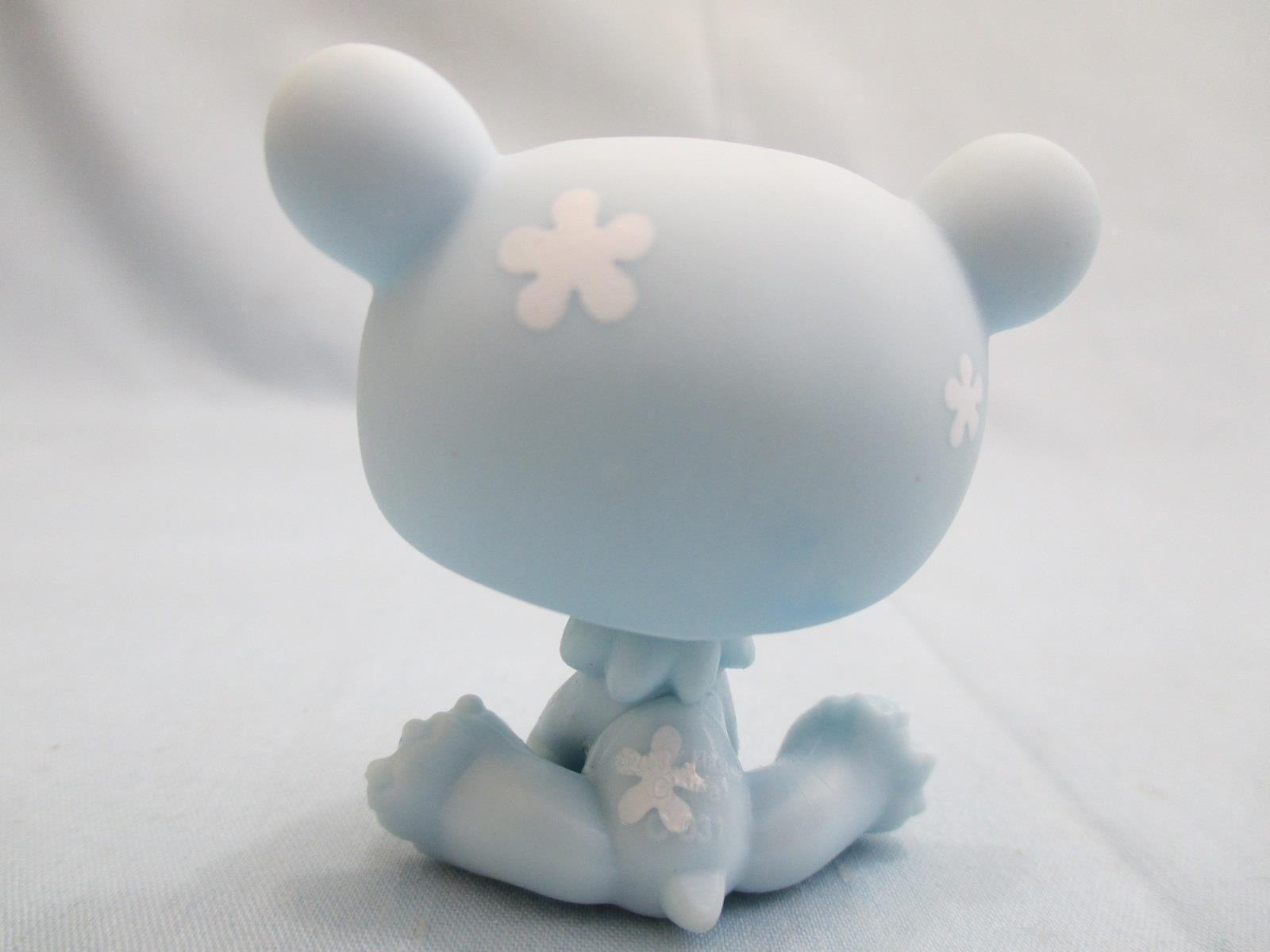 LIKE NEW Littlest Pet Shop Polar Bear Blue W Green Flower Eyes 646 Lps ...