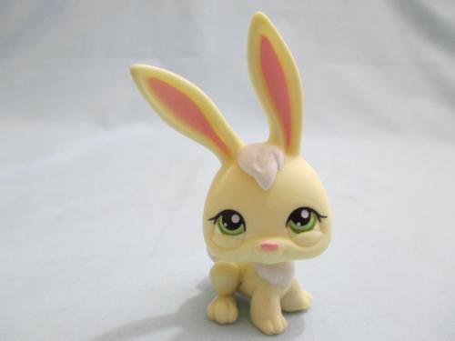 Littlest Pet Shop Bunny Rabbit 178 Bunny Rabbit Long Ears With Green ...