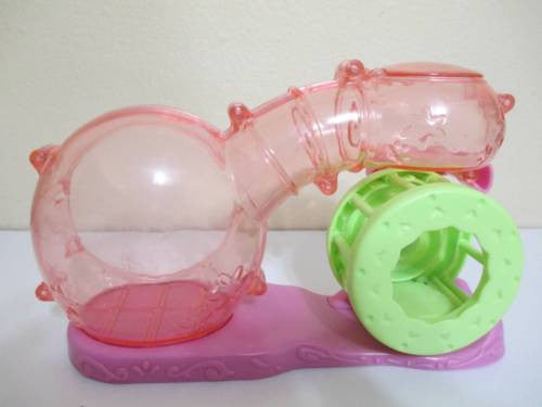 Littlest Pet Shop Pink Hamster Gerbil Wheel & Tunnel Accessory ...