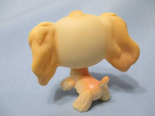 Littlest Pet Shop Dog Puppy Cocker Spaniel Spaniel Cream Yellow Blue 91 ...
