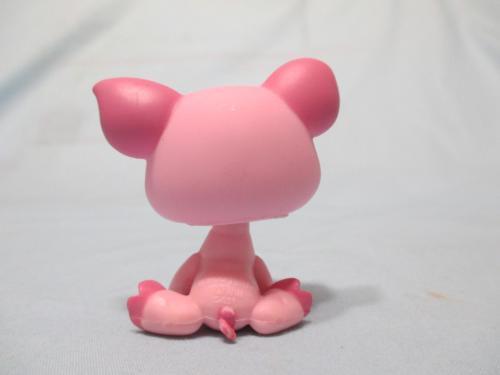 Littlest Pet Shop 876 Pink Pig w/Blue Snowflake Or Flower Eyes ...