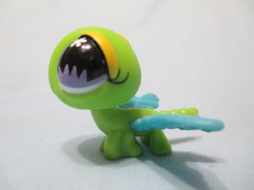 Littlest Pet Shop Green Dragonfly 598 With Blue Wings Authentic Lps ma05k