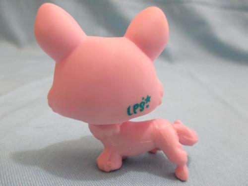 Littlest Pet Shop LPS Rare Pink Music Note Corgi 2888 Dog Authentic DEC02J
