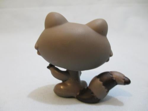 Littlest Pet Shop 450 Grey Raccoon Racoon Green Eyes Authentic LPS ...