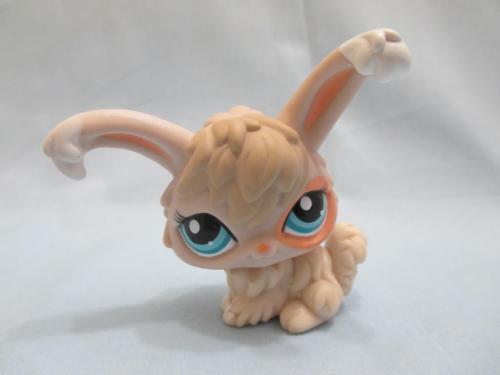 Littlest Pet Shop Angora Bunny Rabbit Peach 1471 Authentic Lps AU11J