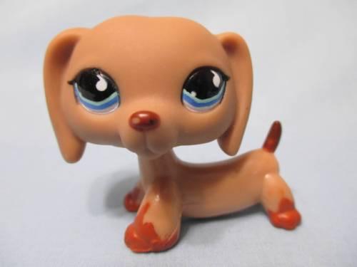 Littlest Pet Shop 518 Brown Tan Dachshund Dachsund Duchshund Weiner Dog ...