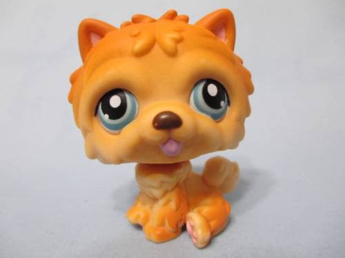 Littlest Pet Shop LPS PUPPY DOG CHOW CHOW BROWN w BLUE EYES #117 100% ...
