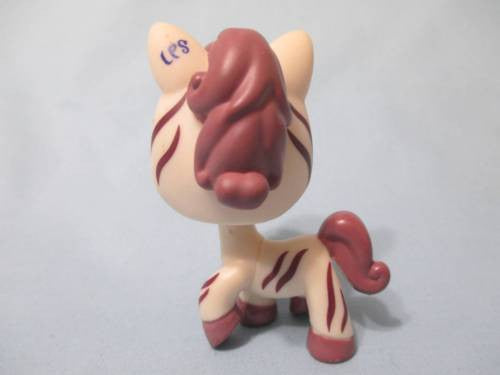 Littlest Pet Shop Cream Plum Purple Zebra 1490 with Green Eyes ...