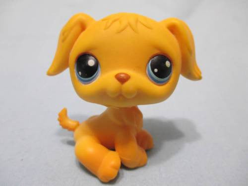 LIKE NEW Littlest Pet Shop Dog Puppy Golden Retriever 21 Authentic Lps ...