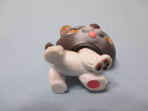 LIKE NEW Littlest Pet Shop 174 Chocolate Brown White Husky RARE Dog ...