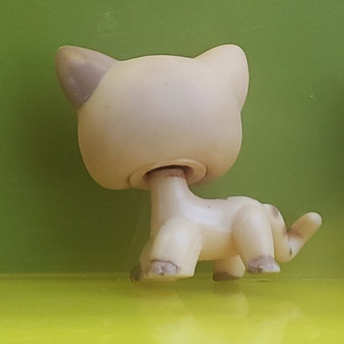 Littlest Pet Shop Cat Kitten Shorthair 886 Cream Yellow with Brown ...