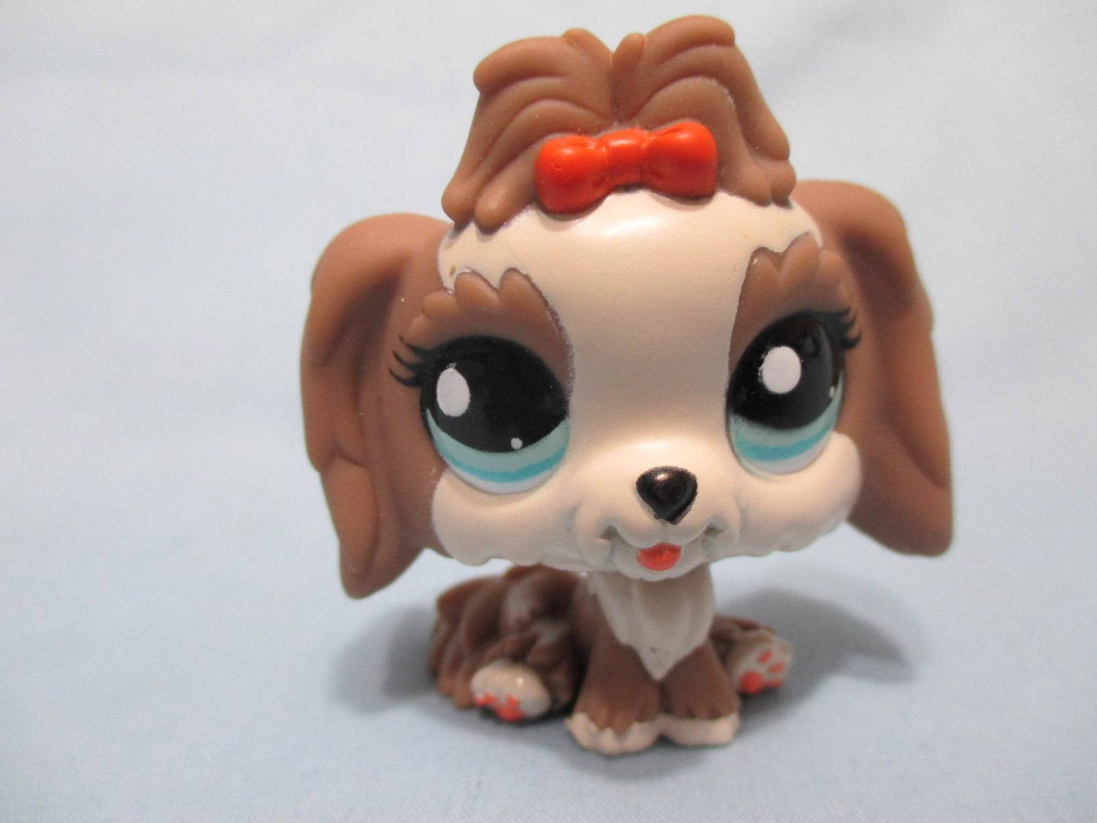 Littlest Pet Shop Dog Maltese Lhasa 2130 Authentic Feb4n