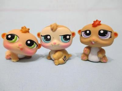 Littlest Pet Shop Lot Set Triplets Hamsters 1477 1478 1479 Petriplets ...
