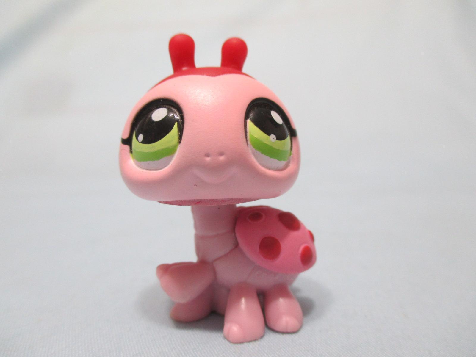 LIKE NEW Littlest Pet Shop Mom's BABY PINK LADYBUG 1474 Authentic LPS ...