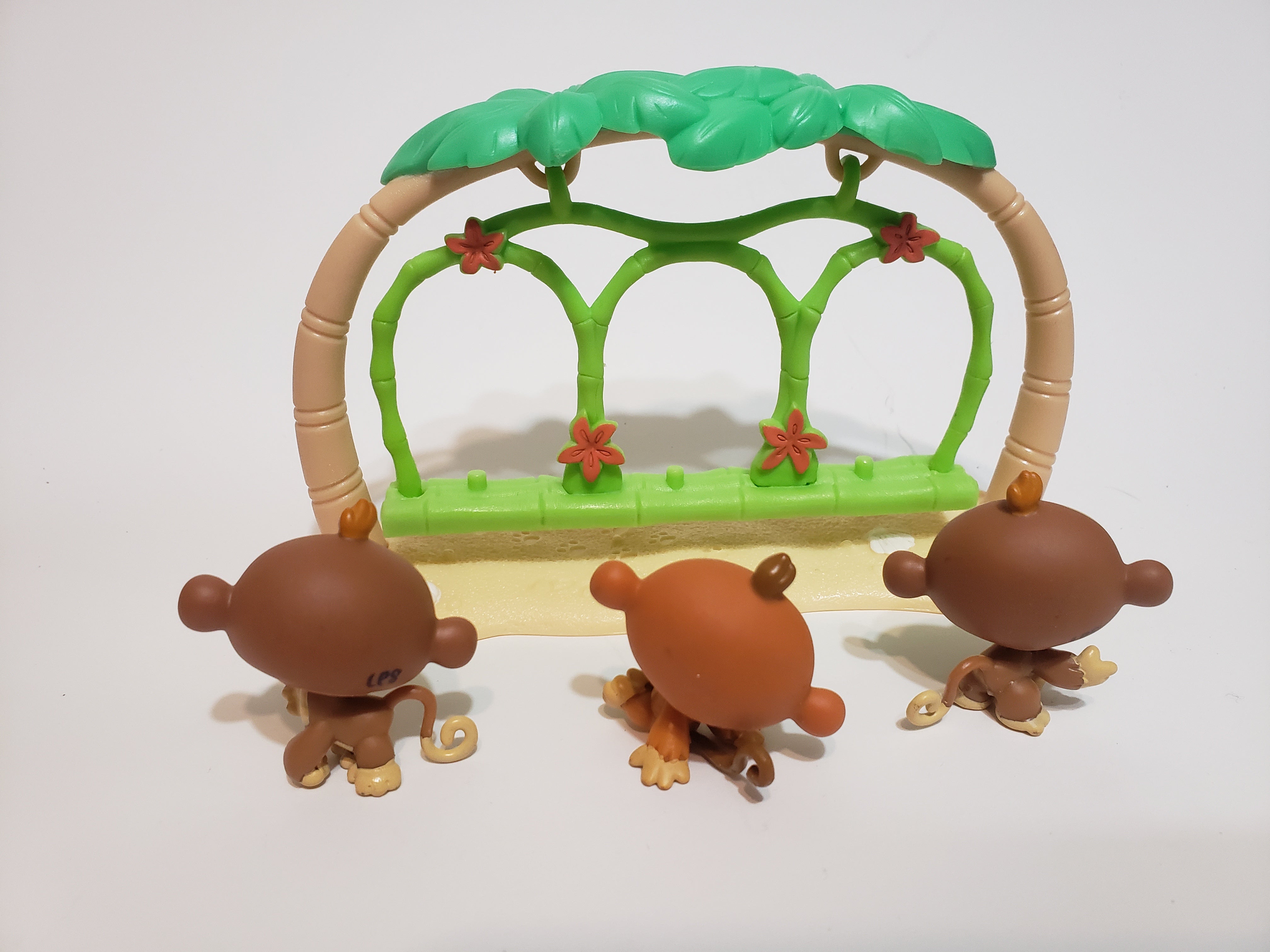 Littlest Pet Shop Triplet Baby Monkeys 1551 1552 1553 Swing Set ...