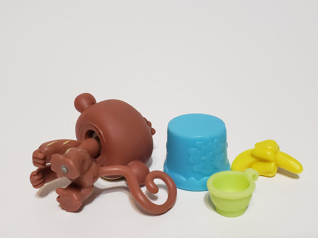 Littlest Pet Shop LPS 485 Brown Monkey with Accessories Set Authentic ...
