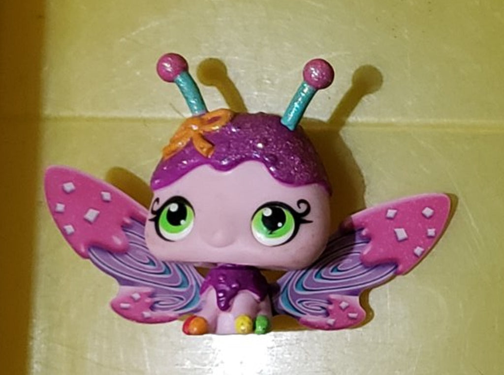 Littlest Pet Shop Pink Sparkle Rainbow Hada 3072 Candy Swirl Fairy Authentic Blemished As Shown ...