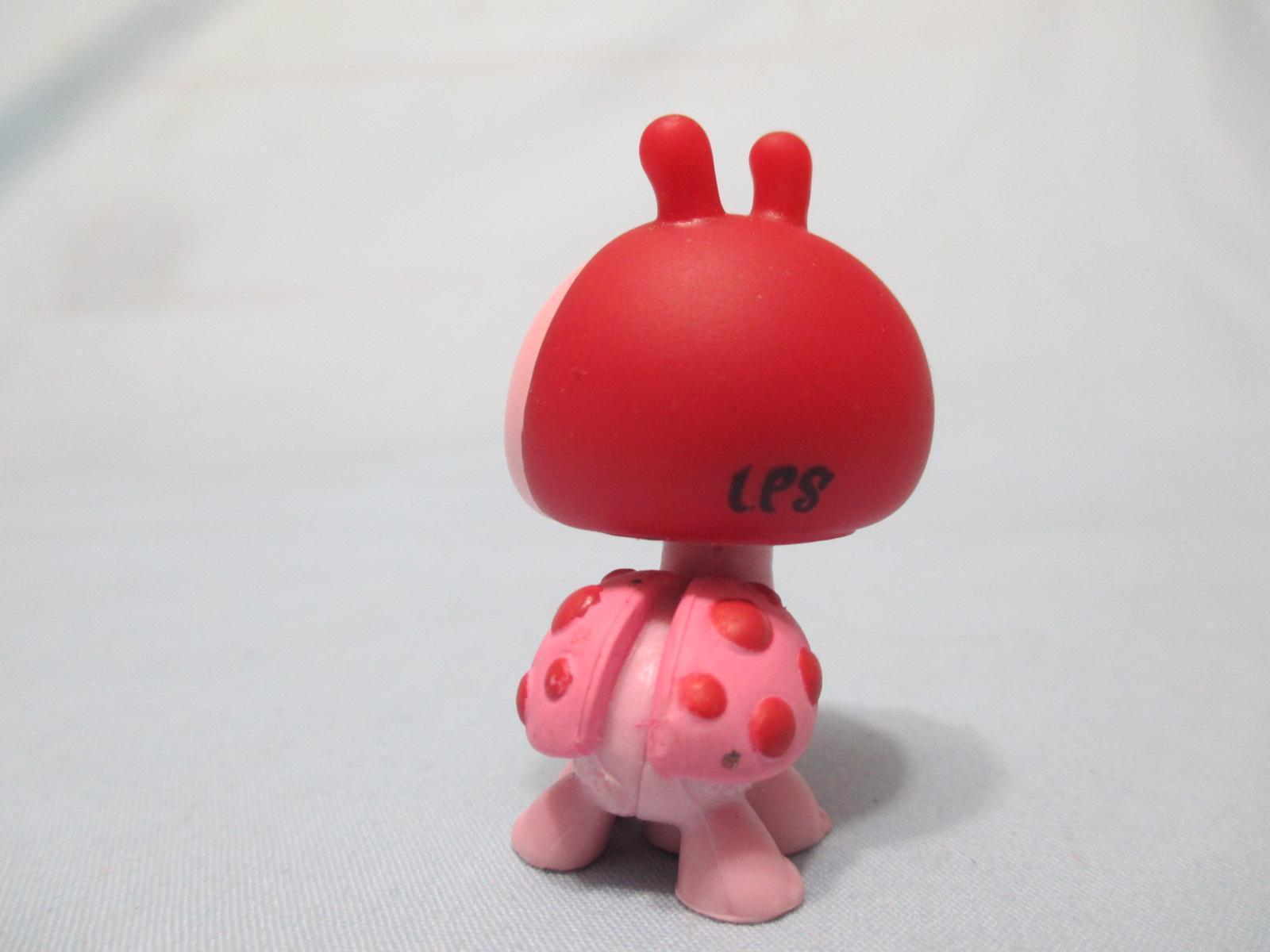 LIKE NEW Littlest Pet Shop Mom's BABY PINK LADYBUG 1474 Authentic LPS ...
