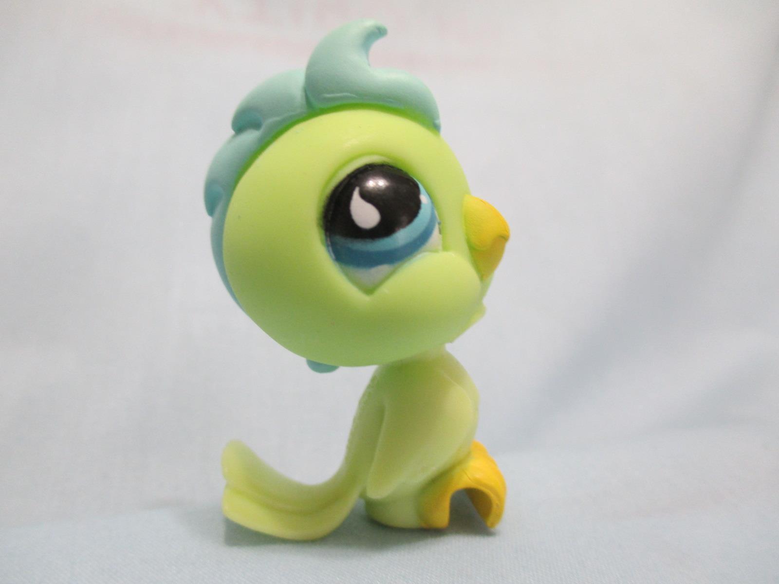 Littlest Pet Shop Lime Blue Cockatoo 858 Hasbro LPS Bird Authentic ...
