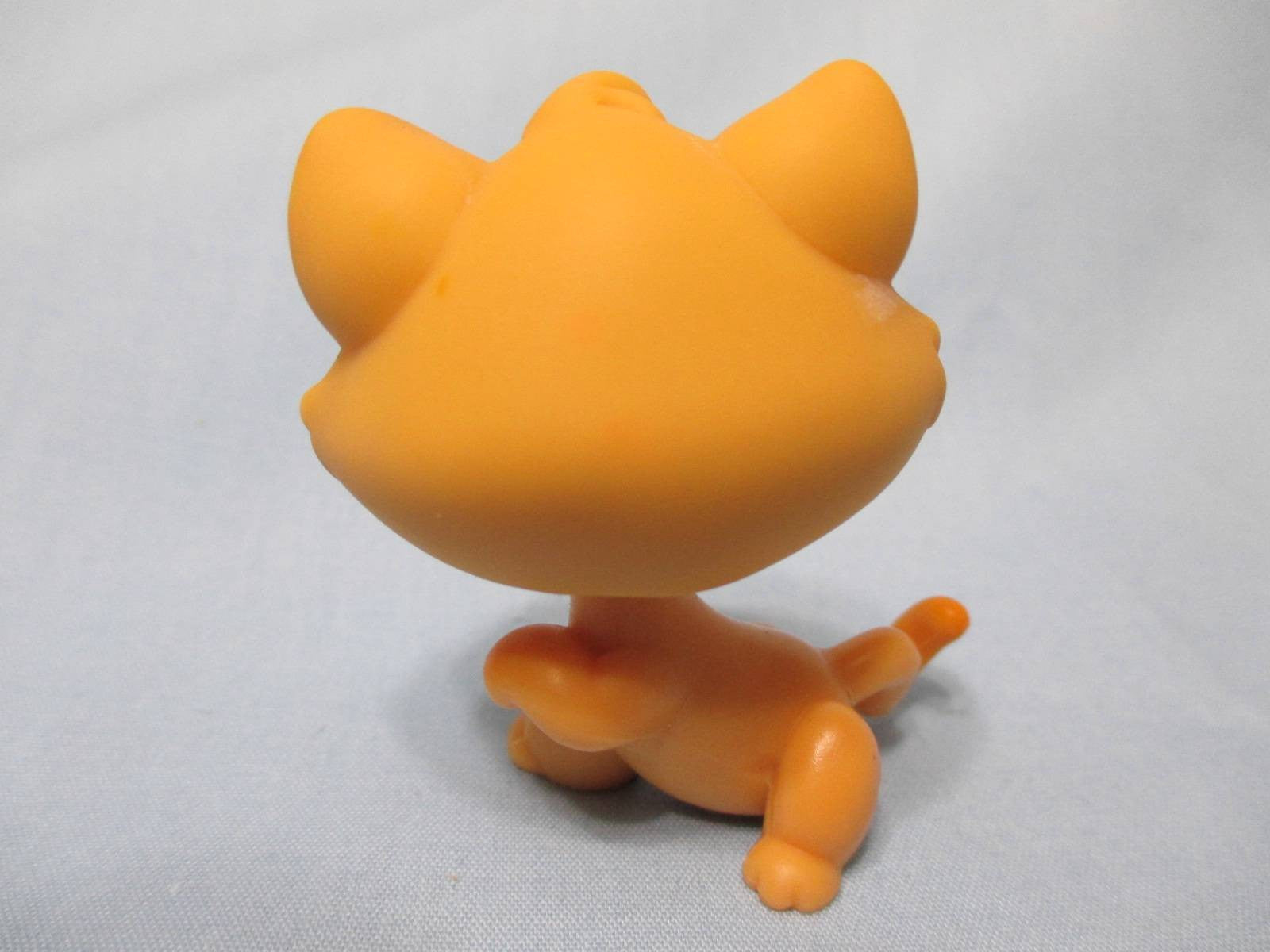 Littlest Pet Shop Cat Tabby Bon Bon Kitty Orange Green Eyes 110 ...