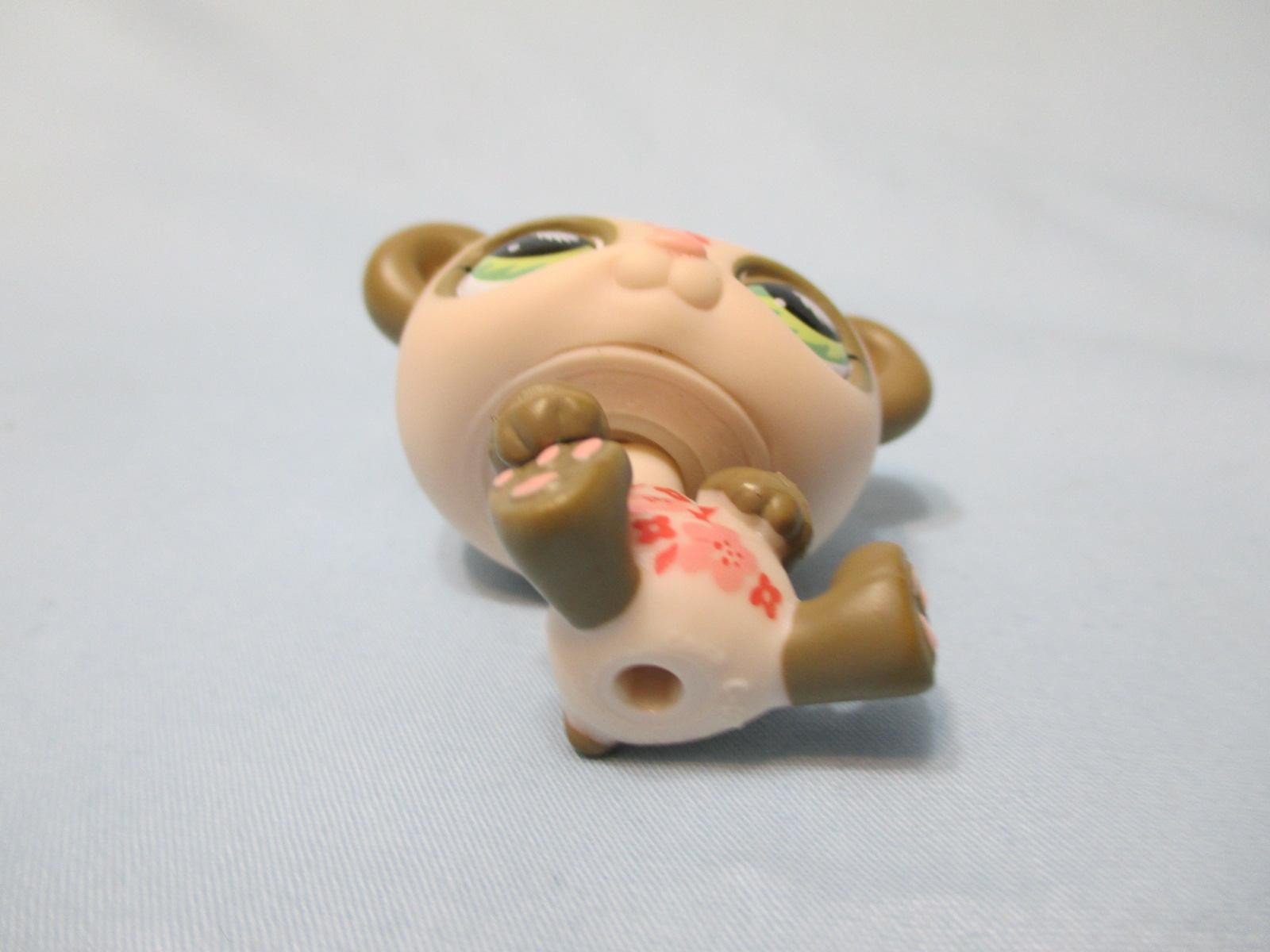 Littlest Pet Shop #904 Postcard Pet Cream & Gray Panda Bear Green Eyes ...