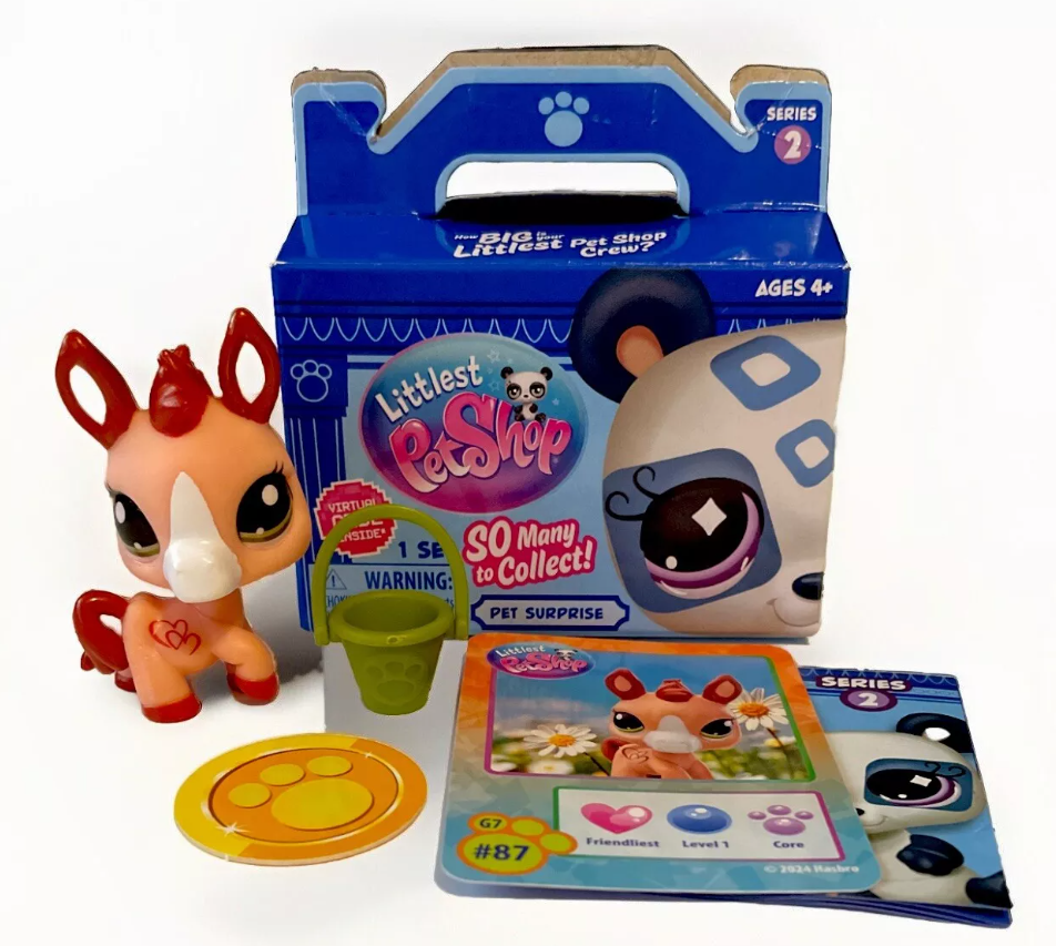 BRANDNEW Littlest Pet Shop G7 Gen 7 Wave 2 Donkey 87 Blind Box with Accessory Set Authentic Lps ...