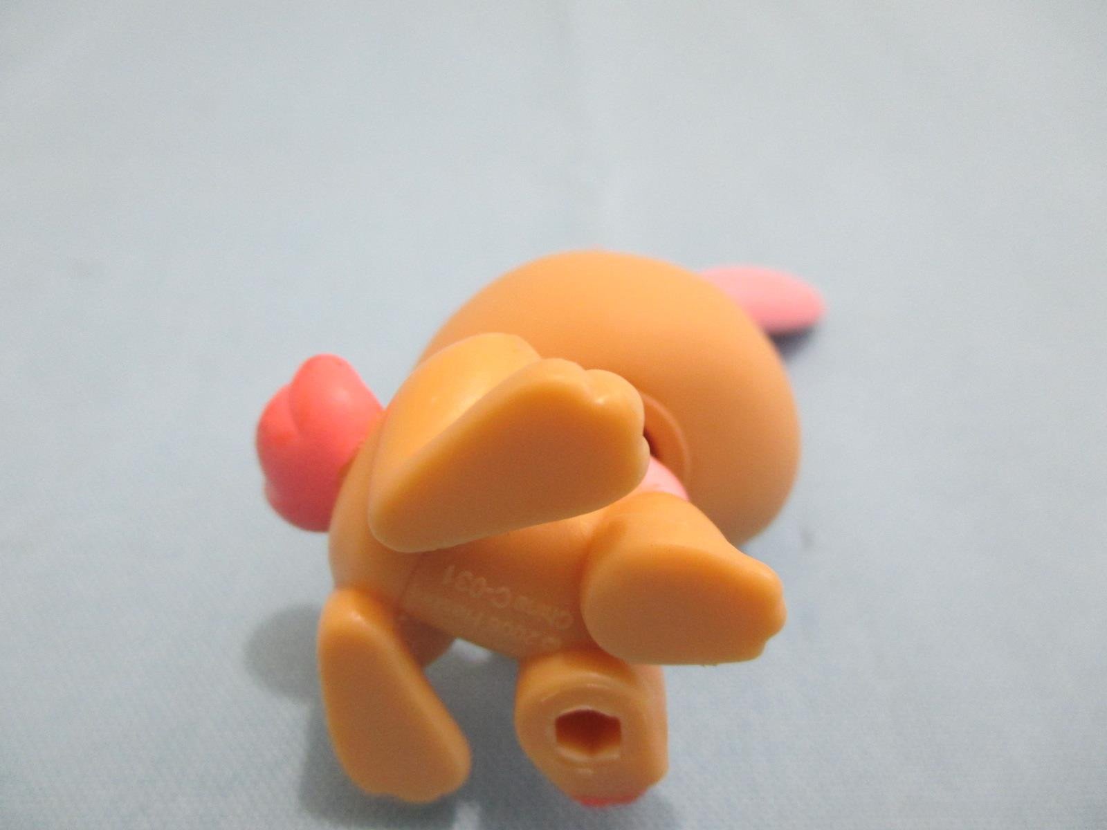 LIKE NEW Littlest Pet Shop Tan Pink Bunny Rabbit w/ Green Diamond Eyes ...