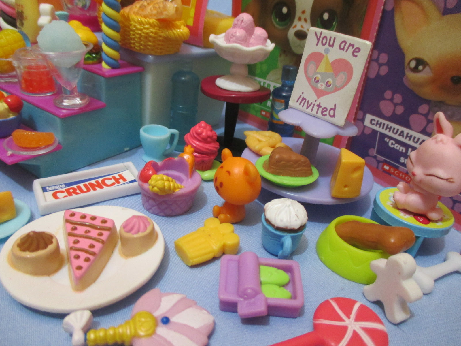 Littlest Pet Shop Lot 12 Random Grocery Starbucks Sweets LPS Accessories