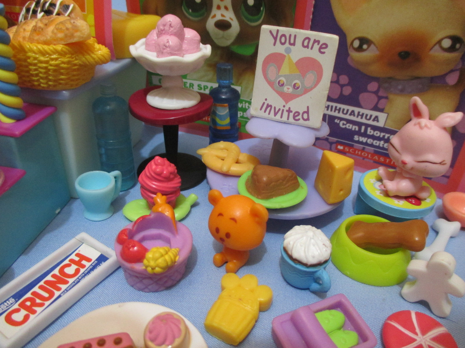 Littlest Pet Shop Lot 12 Random Grocery Starbucks Sweets LPS Accessories