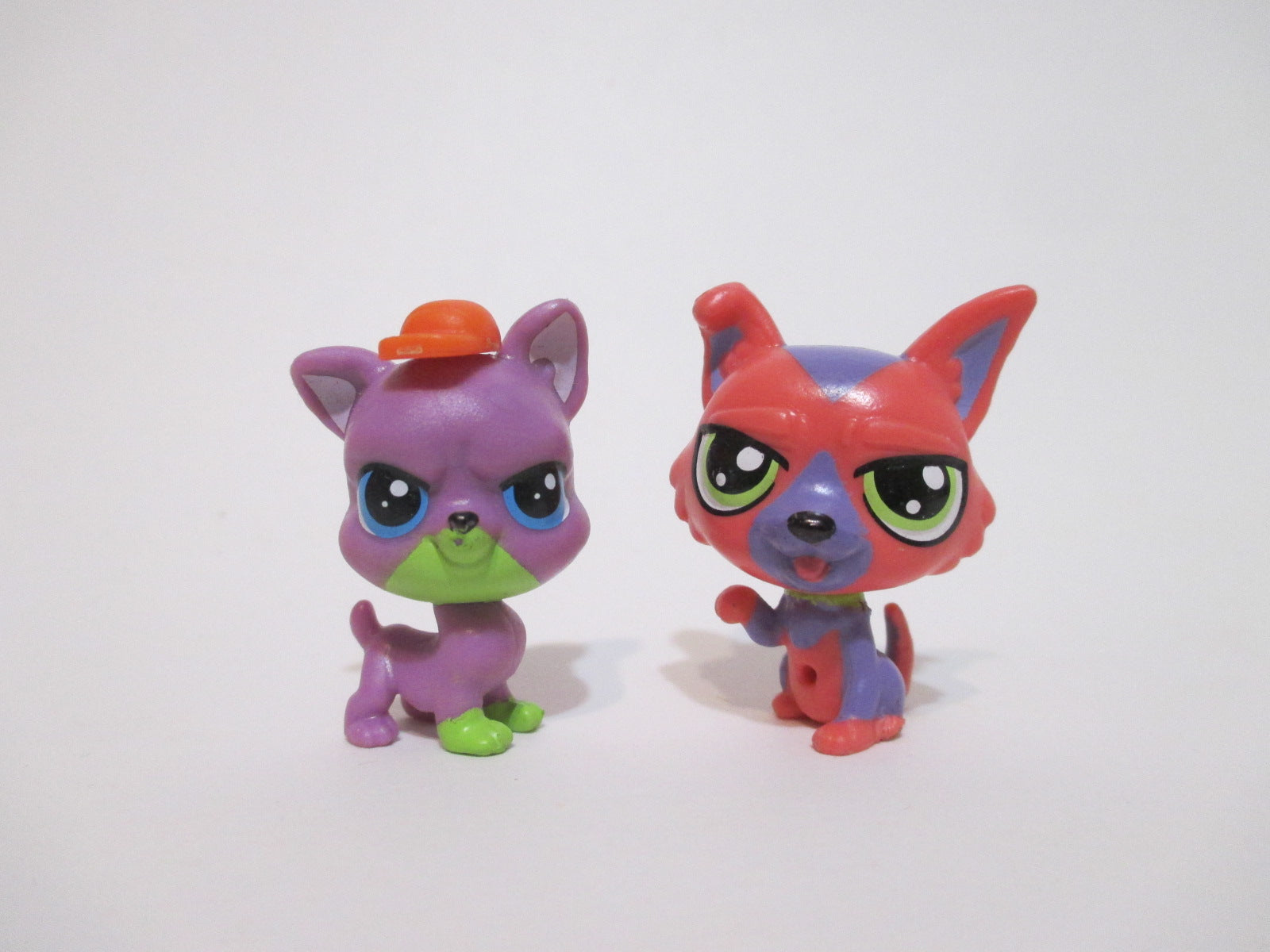 Littlest Pet Shop Lot 2 Mini Babies Angry Gangster Dudes Dog Authentic ...