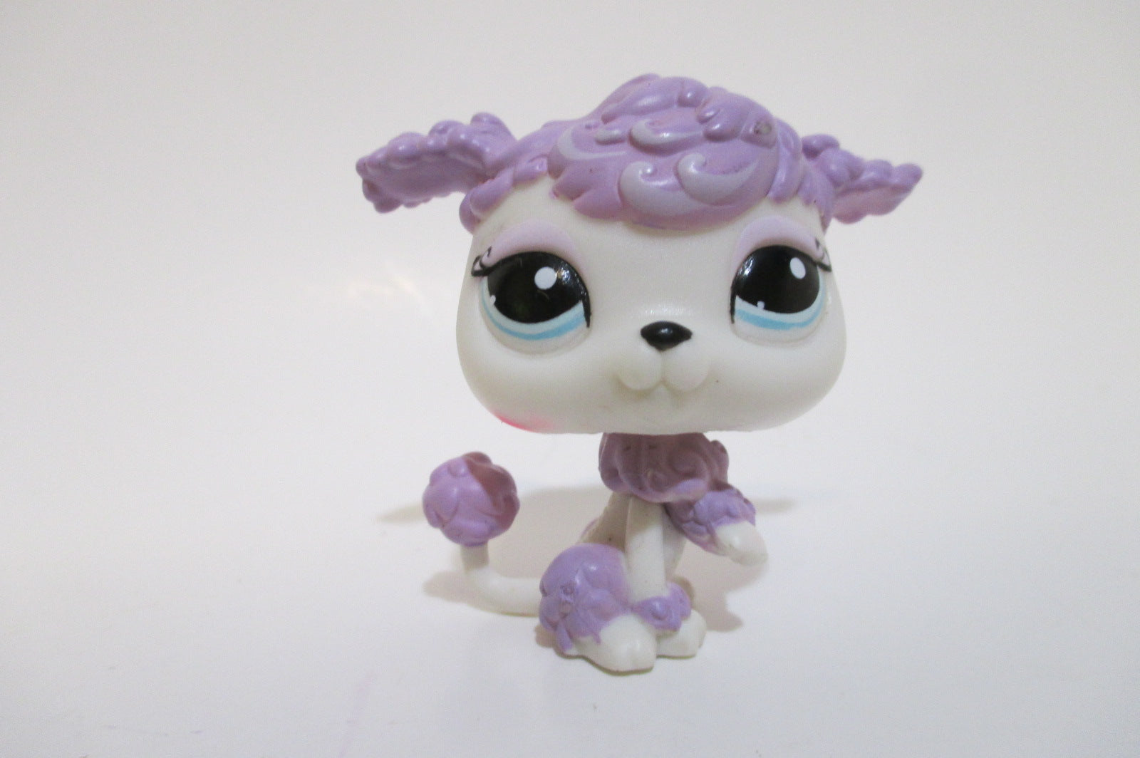 Littlest Pet Shop Purple White French Poodle 1862 Turquoise Eyes ...