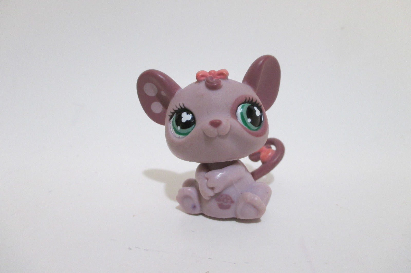Littlest Pet Shop Mouse Rat 464 Pink Purple Lps Authentic Spin Head MR08J