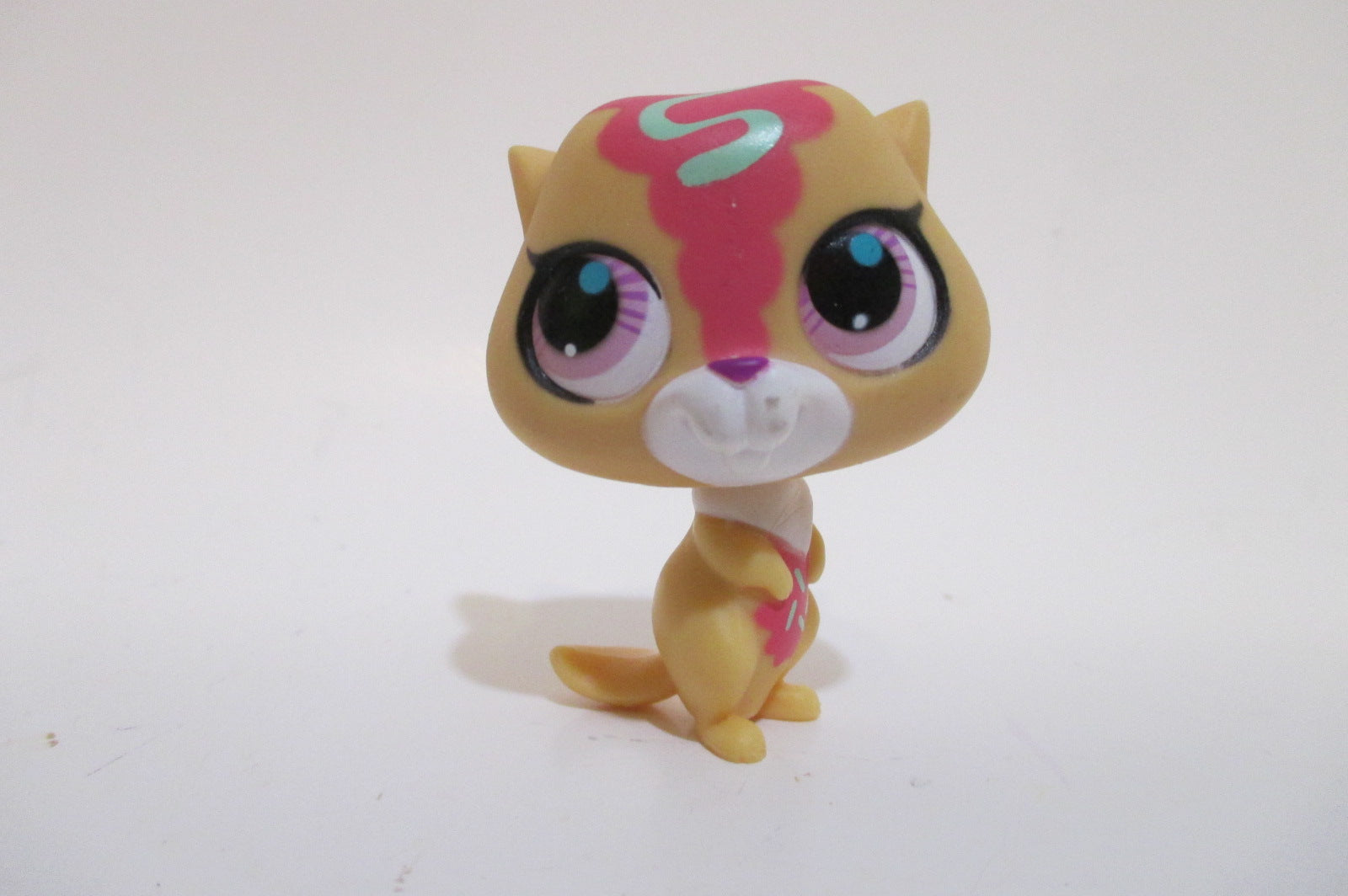Littlest Pet Shop Prairie Dog 3019 Yellow sprinkles Rodent Pink ...