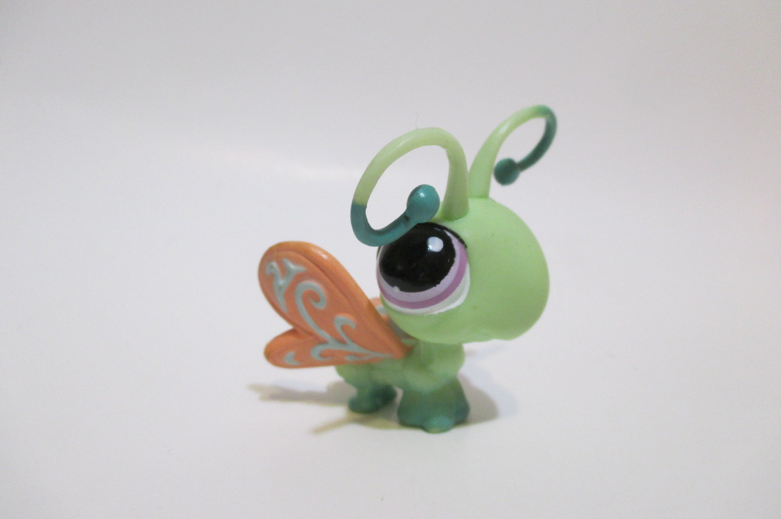Littlest Pet Shop Green Butterfly with Orange Wings Purple Eyes ...
