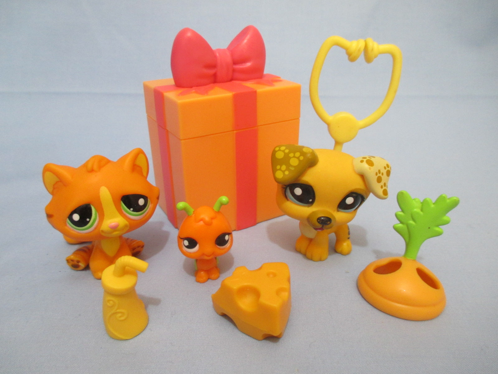 Littlest Pet Shop Random Lot Orange Cat Dog Baby 6 Pcs 3 LPS 3 ...