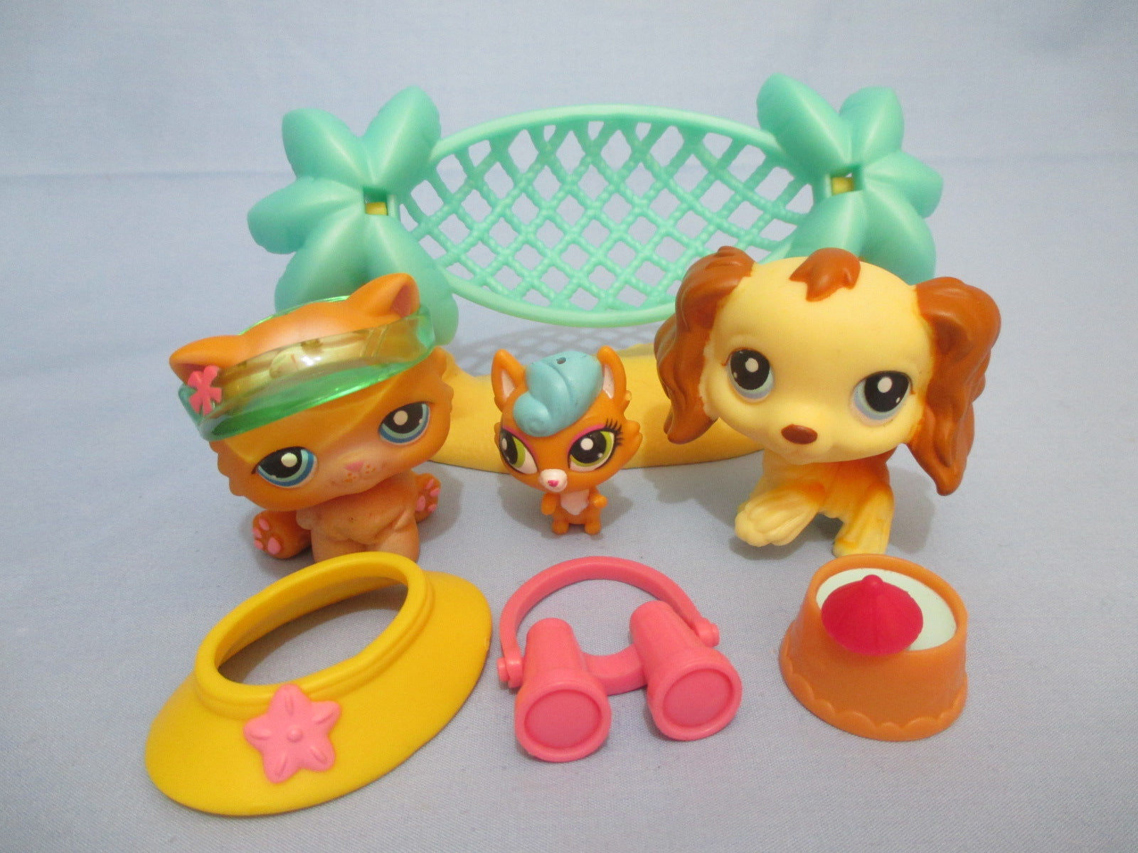 Littlest Pet Shop Random Lot Orange Cat Dog Baby 6 Pcs 3 LPS 3 ...