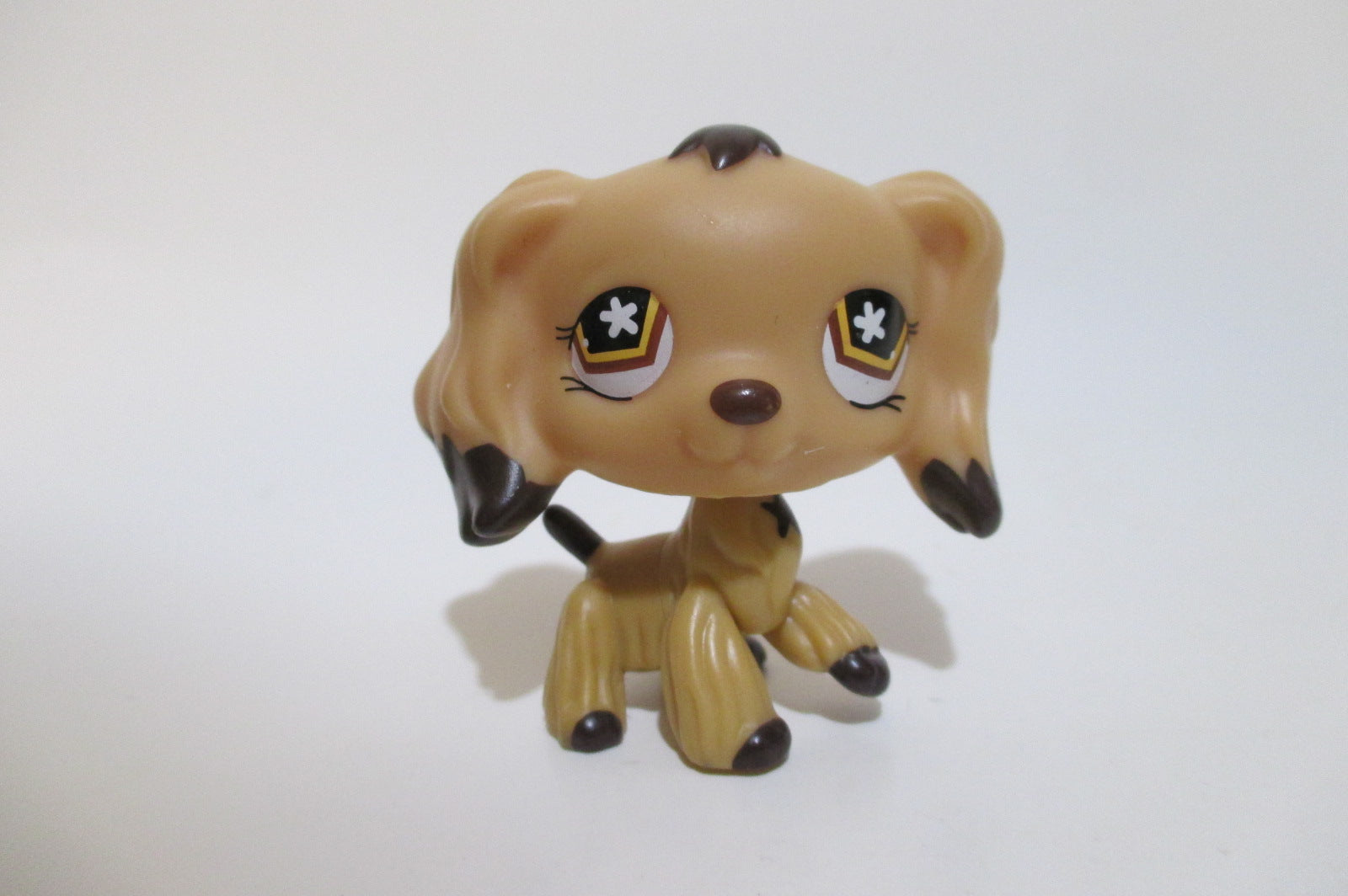 Littlest Pet Shop 575 Cocker Spaniel Caramel Chocolate with Flower Eyes ...