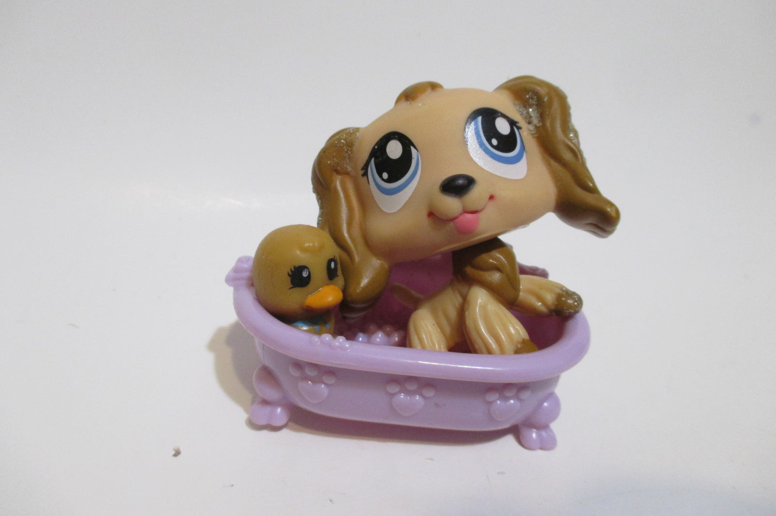 Littlest Pet Shop 1318 Brown Cocker Spaniel Spaiel Blue Eyes Puppy Dog ...