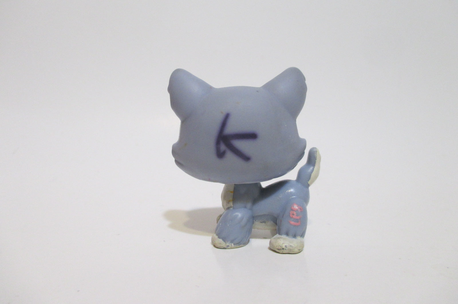 LITTLEST PET SHOP DOG HUSKY BLUE & CREAM w BLUE EYES 1684 Authentic MY16A