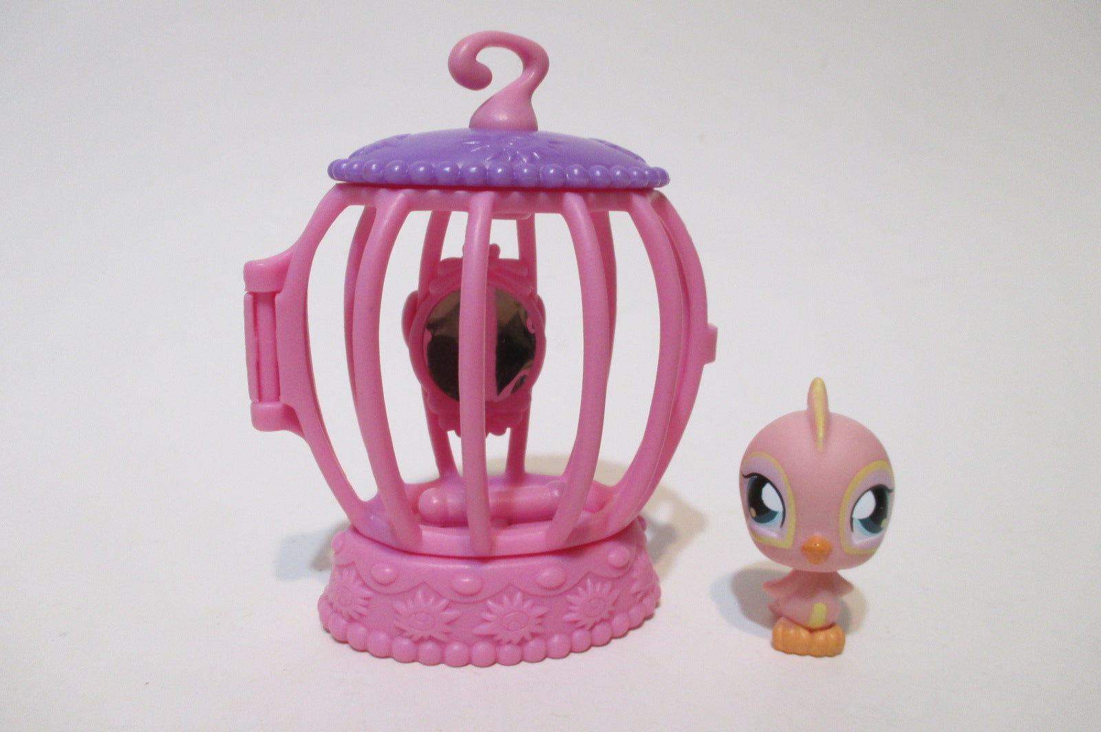 Littlest Pet Shop Pink Parakeet Canary Bird 12 W Original Cage ...
