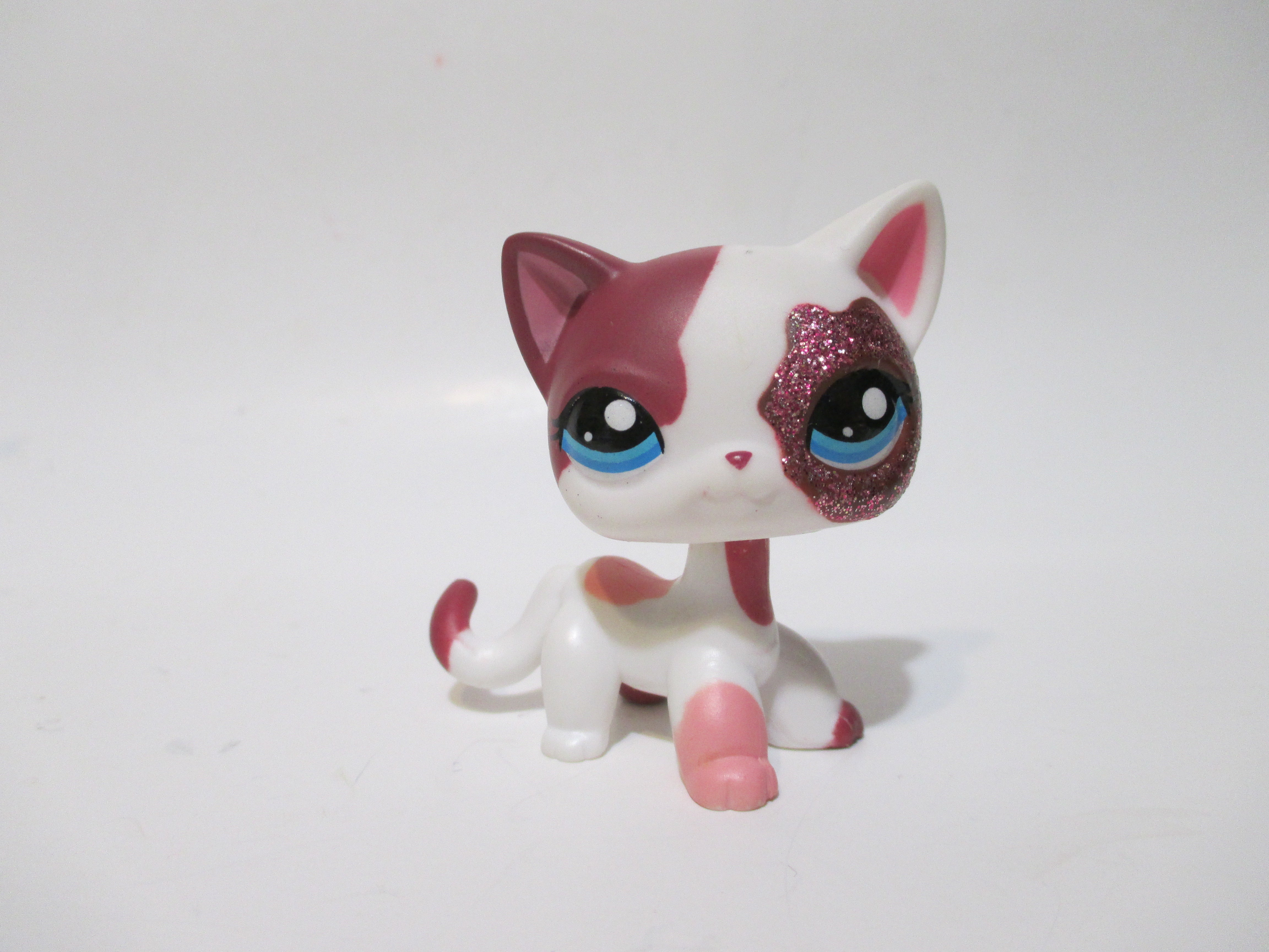 Littlest Pet Shop Pink Shorthair Short Hair Sparkle 2291 Cat LPS ...