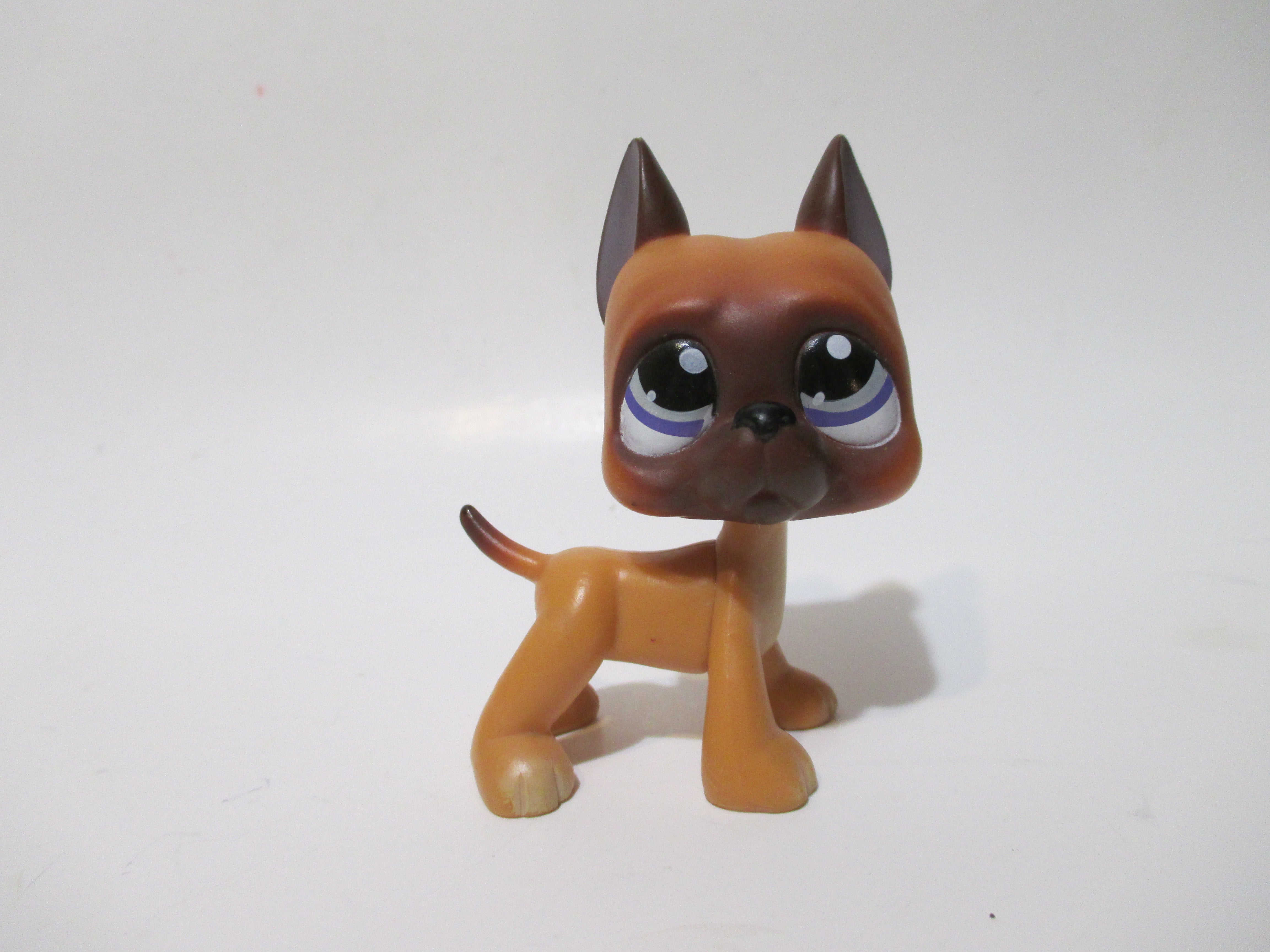 Littlest Pet Shop 244 Great Dane Dog Lavender Purple Eyes LPS ...