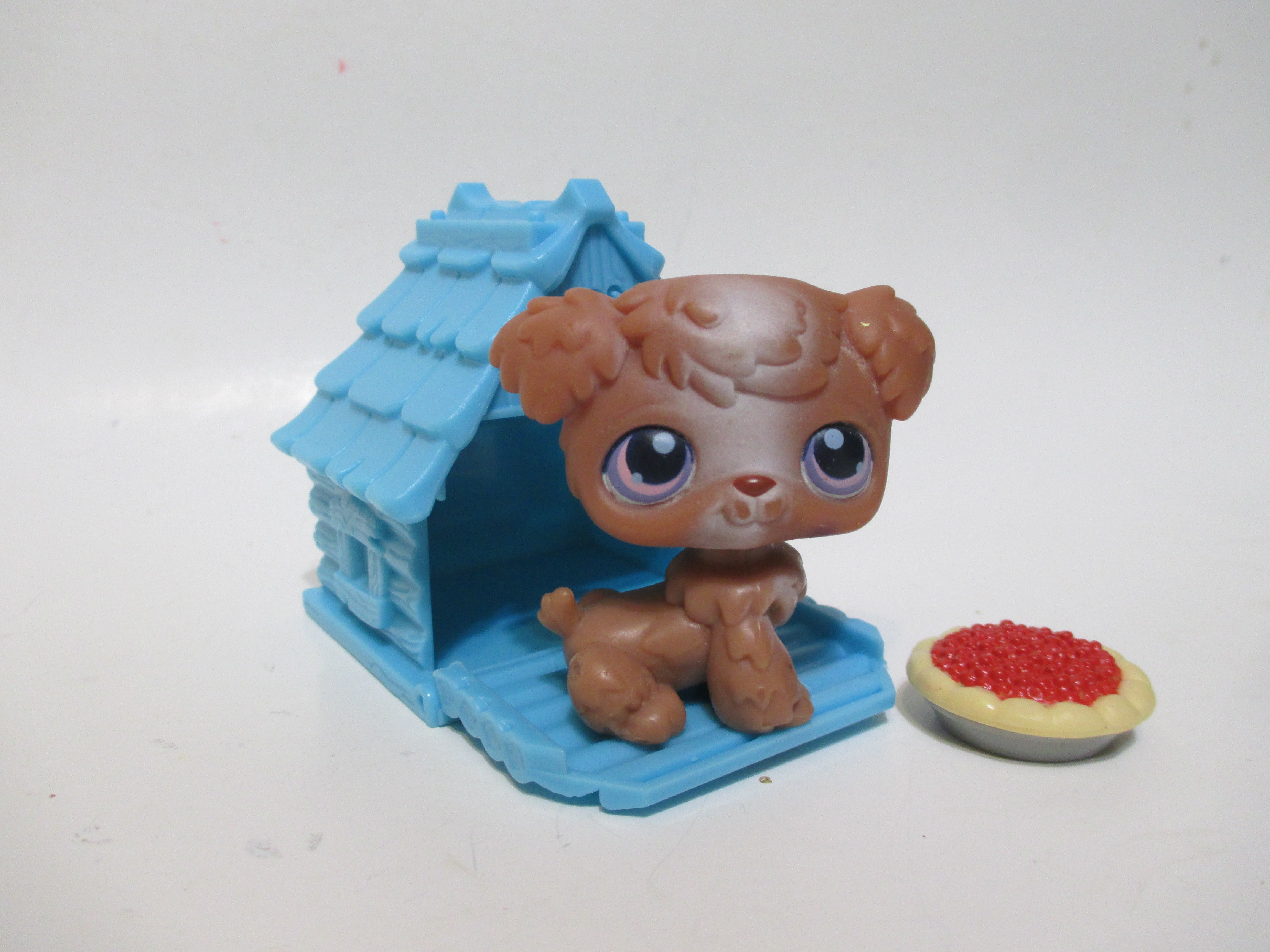 Littlest Pet Shop Triplet Poodle 38 Dog with House and Accessory LPS ...