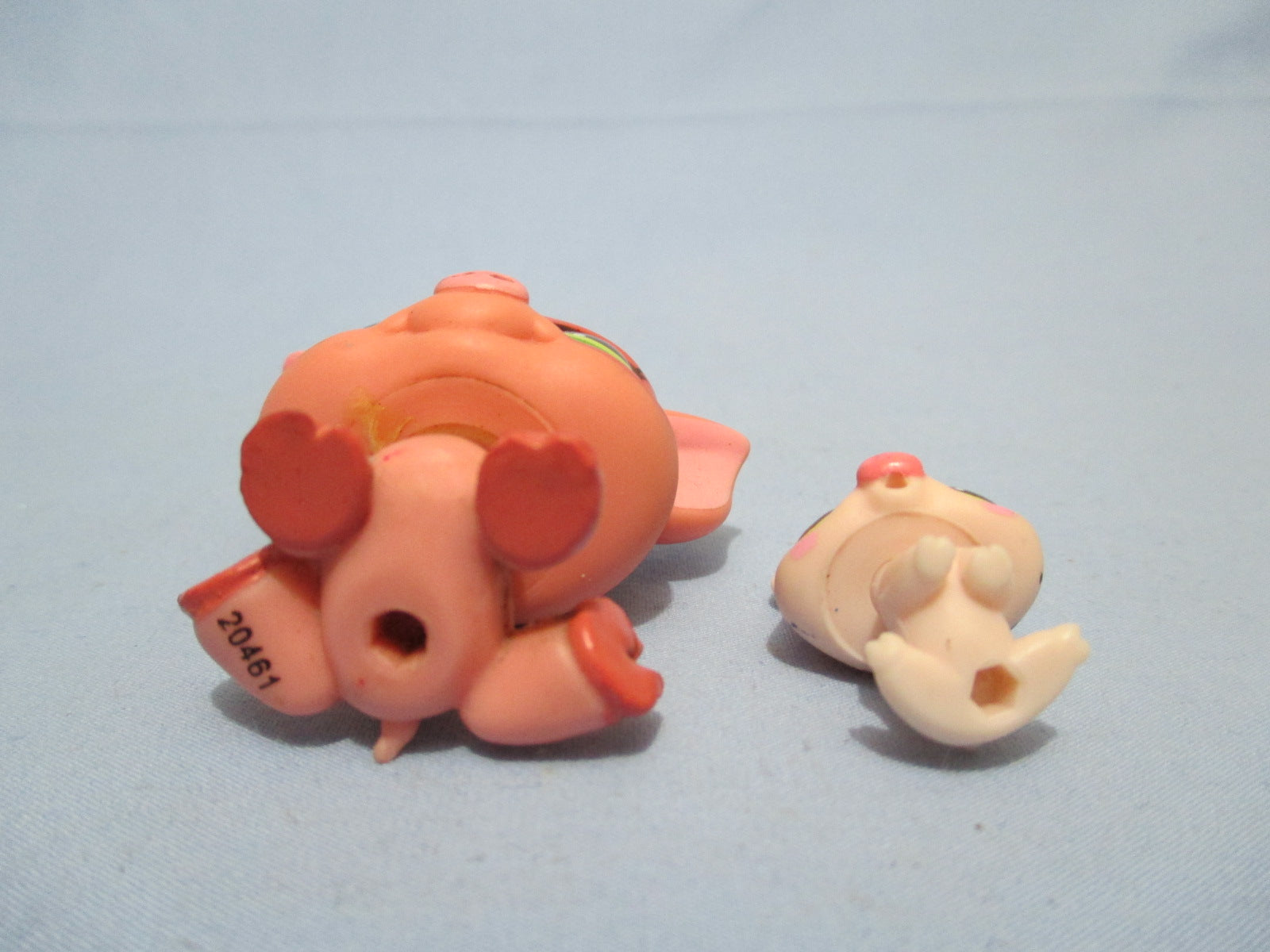 Littlest Pet Shop Rare Lot Set Mommy and Baby Pink Pig 2672 and 2673 ...